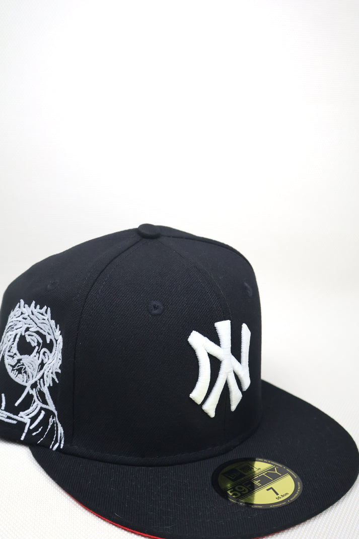 NY REVERSE "JESUS" FITTED HAT – FIRECAPS